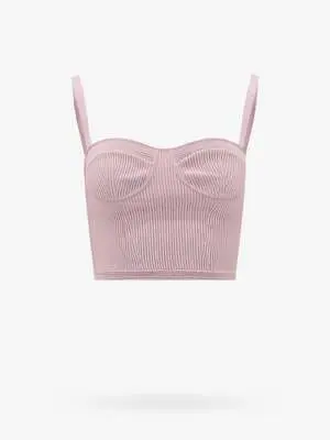 Alexander McQueen Ribbed Fabric Top