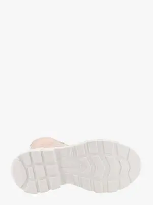 Alexander McQueen Bicolor Canvas Lace-up Boots - Pink