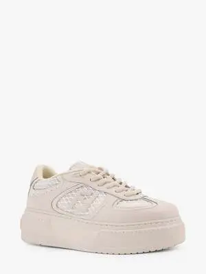 Fendi Match Leather Sneakers