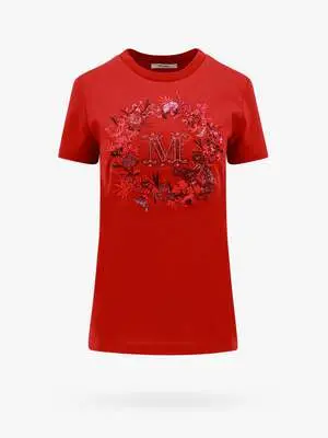 Max Mara Cotton T-shirt With Monogram