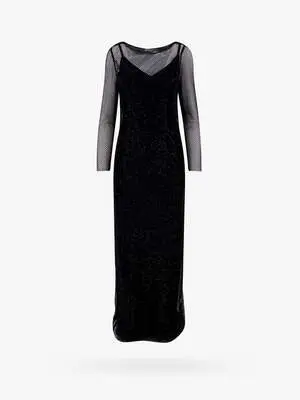 Max Mara Embroidered Mesh Dress