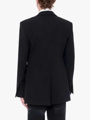 FERRAGAMO Wool Blazer With Satin Profiles