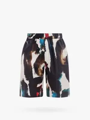Alexander McQueen Cotton Bermuda Shorts With Print