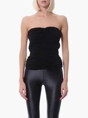 Saint Laurent Draped Viscose Top