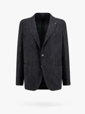 Tagliatore Virgin Wool Blend Blazer - Grey