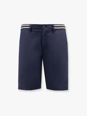 NUGNES 1920 Regular Fit Cotton Blend Shorts