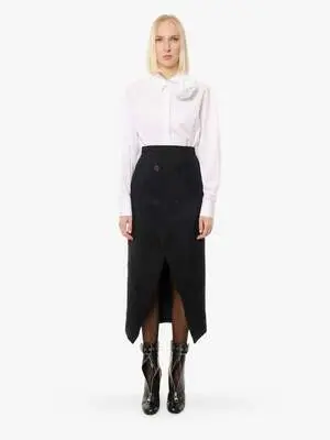 Alexander McQueen Certified Wool Upsidedown Skirt