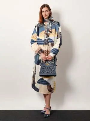 Fendi Wrappy Silk Bandeau