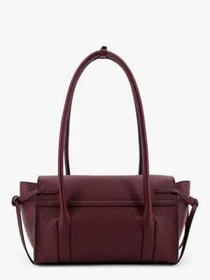Mulberry Leather Shoulder Bag With Logo