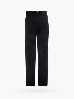 FERRAGAMO Virgin Wool Trouser With Satin Inserts