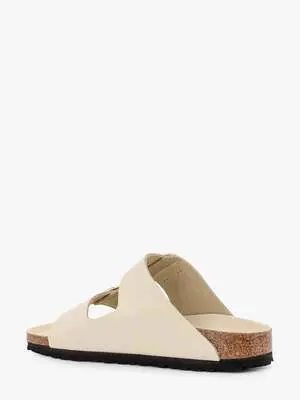 BIRKENSTOCK Arizona Big Buckle Leather Sandals - Beige