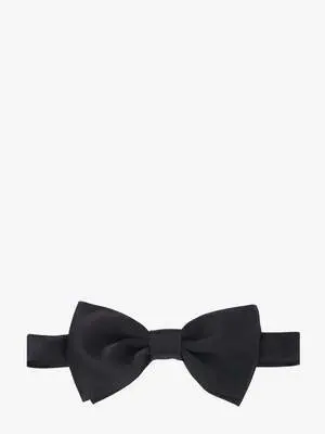 Tagliatore Satin Bow Tie - Black