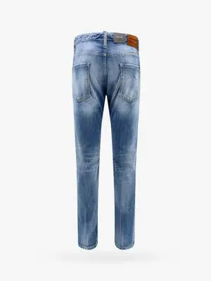 Dsquared2 Denim Jeans With Suede Logo Patch