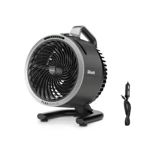 SHARK Flexbreeze Hydrogo Misting Portable Fan & Car Charger - Dark Gray