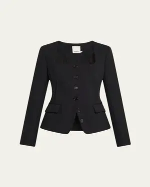 Simkhai SIMKHAI Marlowe Tailored Jacket - Black