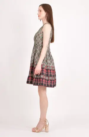 RAAS Hazel Ajrakh Print Mini Dress