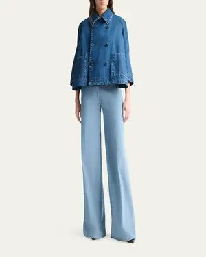 Altuzarra Hayden Denim Double-breasted Jacket - Indigo
