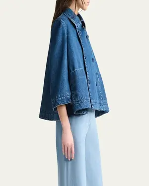Altuzarra Hayden Denim Double-breasted Jacket - Indigo