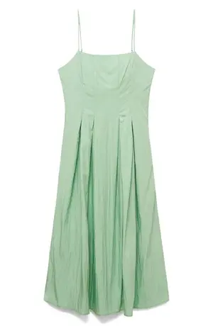 Mango Pleated Midi Dress