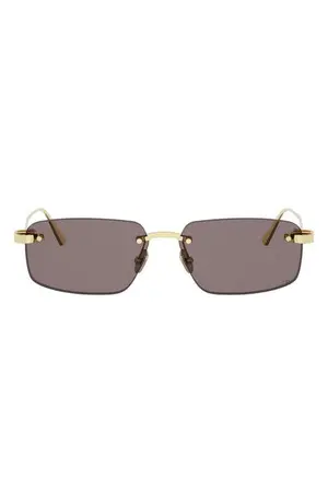 Dior Rectangle Sunglasses - Shiny Gold Dh/smoke