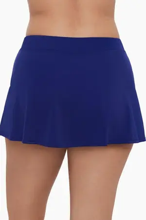 TRIMSHAPER Mid-rise Swim Skirt - Ink