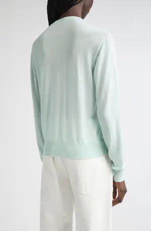 JIL SANDER Merino Wool Cardigan - Apple