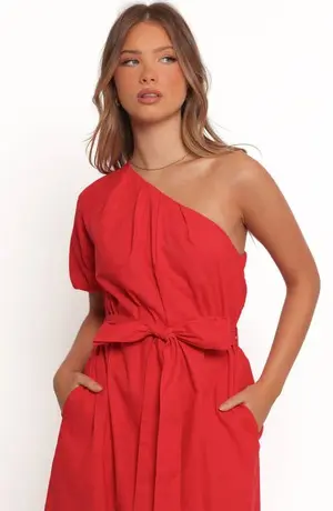 PETAL & PUP Roma One-shoulder Dress