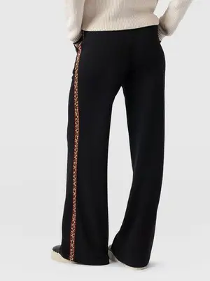 SAINT + SOFIA Victory Wide Leg Pant - Black Leopard