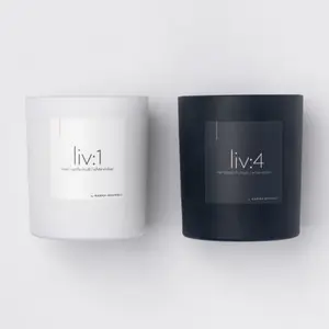 SARAH MAXWELL BEAUTY Liv Candle Pairing - White/ Black