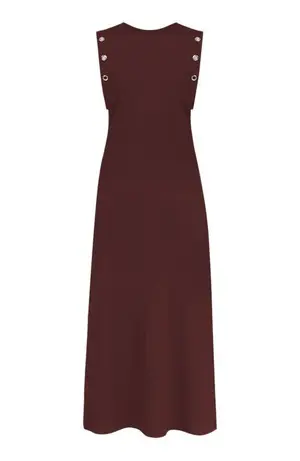 SAINT + SOFIA Rowan Eyelet Dress - Maroon