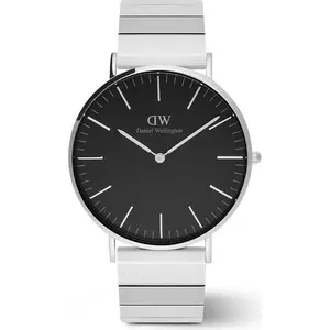 DANIEL WELLINGTON Classic Piano Link Bracelet Watch - Silver