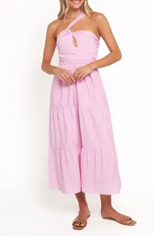 PETAL & PUP One-shoulder Maxi Dress