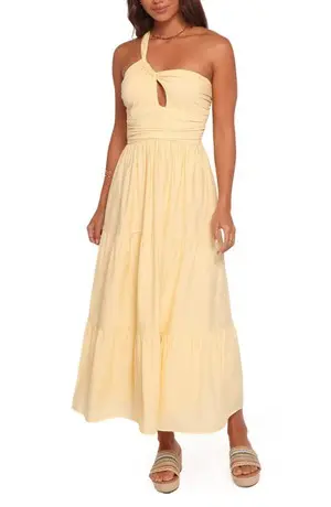 PETAL & PUP One-shoulder Maxi Dress - Yellow