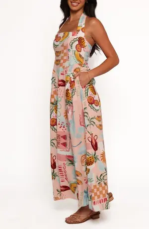 PETAL & PUP Kiera Halter Maxi Dress - Summer Haze