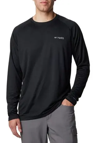 Columbia Pfg Solar Stream™ Long Sleeve Performance T-shirt - Black