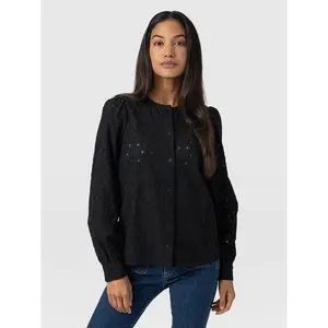 SAINT + SOFIA Tabitha Blouse - Black Broderie