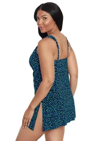 TRIMSHAPER Diana Surplice Side-tie Coverage Swimdress