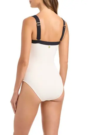 ROD BEATTIE Square Neck One-piece Swimsuit - Coconut Water