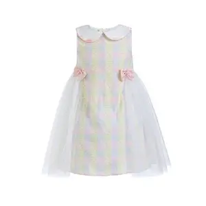 MIMI TUTU Gingham Tulle Dress