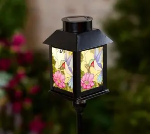 COMPASS HOME As Is Decorative Solar Light W/ Planter Base
