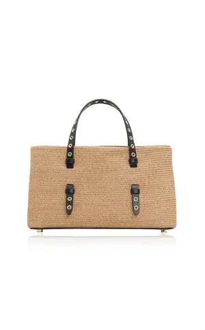 Alaïa La Mina E/w 25 Straw Bag - Neutral