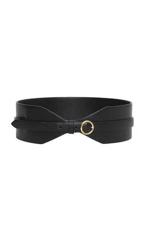 Alaïa Large Leather Waist Belt - Black