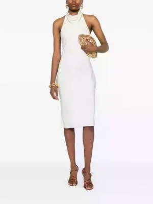 TOM FORD Halterneck Midi Dress - Neutrals