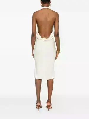 TOM FORD Halterneck Midi Dress - Neutrals
