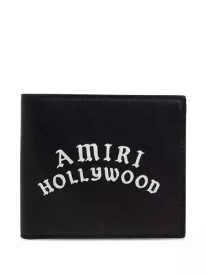 Amiri Leather Bi-fold Wallet - Black