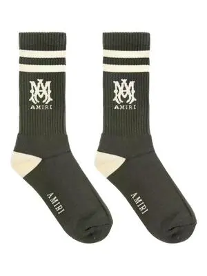Amiri Ma Core Logo Socks - 326 Green