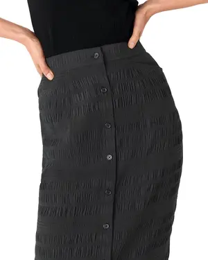 Whistles Sienna Plisse Midi Skirt