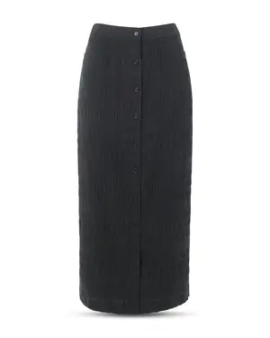 Whistles Sienna Plisse Midi Skirt