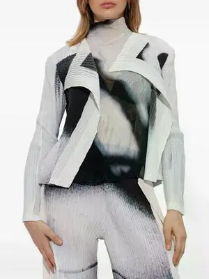 Issey Miyake Shadow Study Pleated Graphic-print Jacket