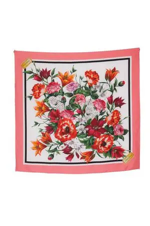 Dolce & Gabbana Scarfs Flowers White Background